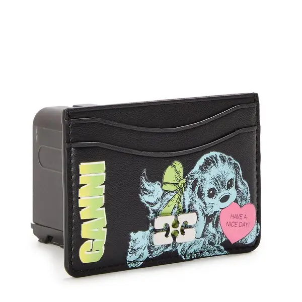 GANNI Printed Card Holder