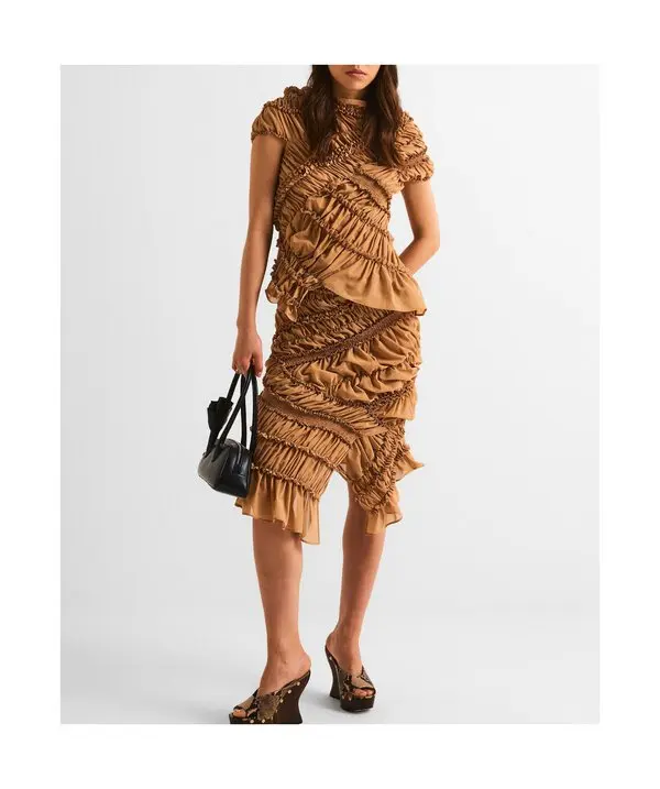 Magda Butrym Short-sleeve Top - Brown