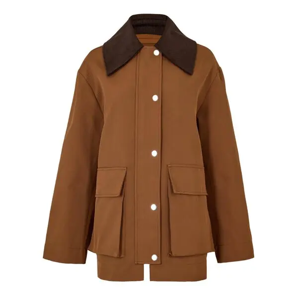 GANNI Short Coat - Brown