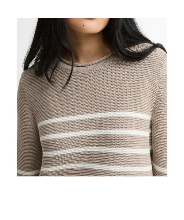 Barbour Striped Crew Neck Fine Knit Sweater