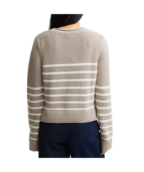 Barbour Striped Crew Neck Fine Knit Sweater