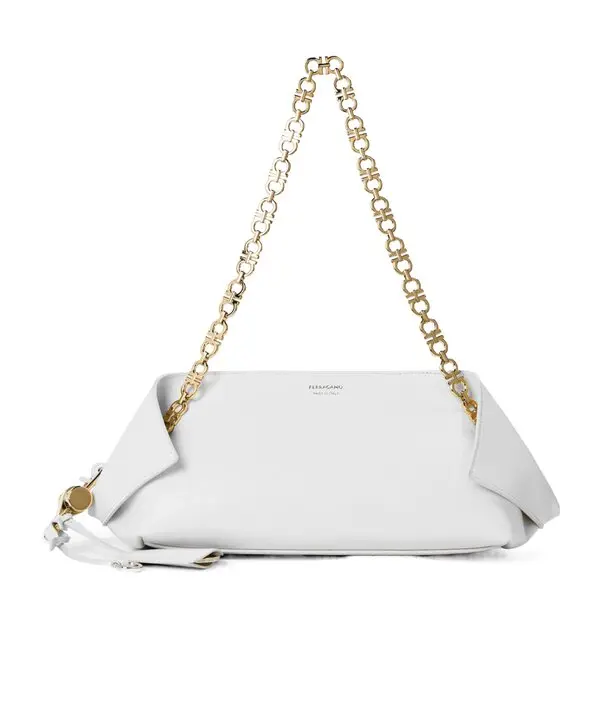 FERRAGAMO Gancini Chain Shoulder Bag