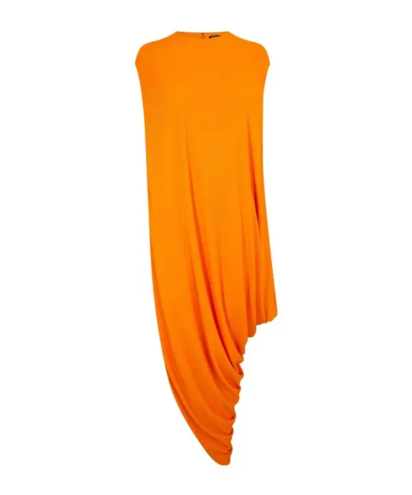 TOM FORD Sleeveless Tunic Top With Draped Hem