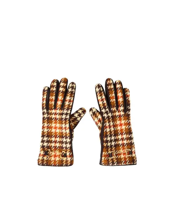 Gucci Checkered Gloves