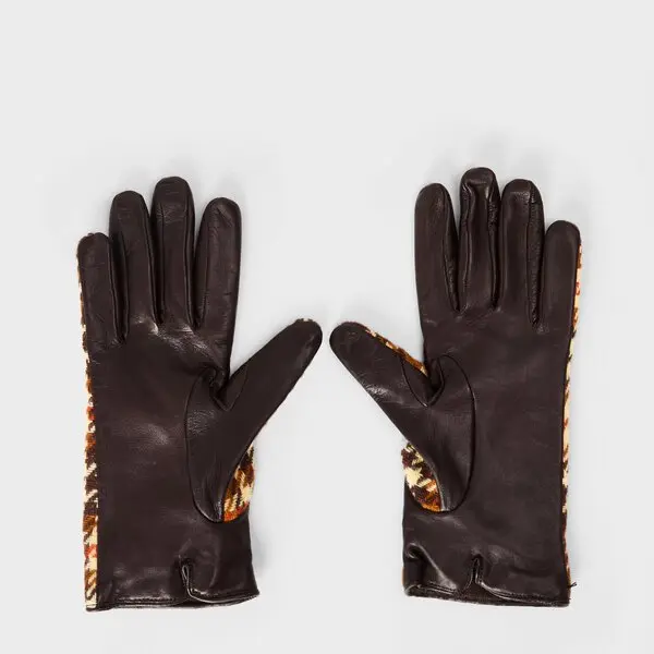 Gucci Checkered Gloves