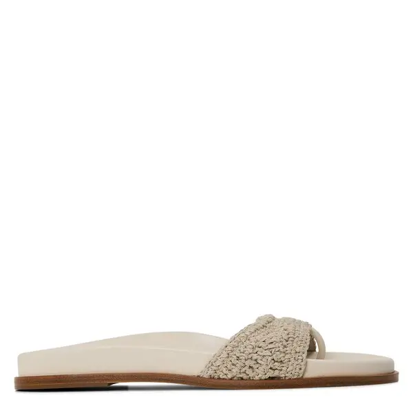 Magda Butrym Crochet Strap Flat Sandals - Nude