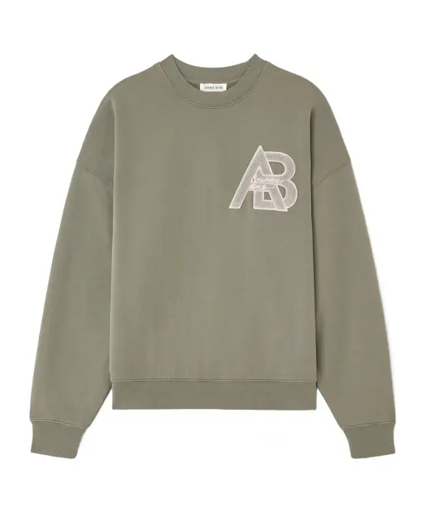 ANINE BING Loose Crew Neck Sweatshirt
