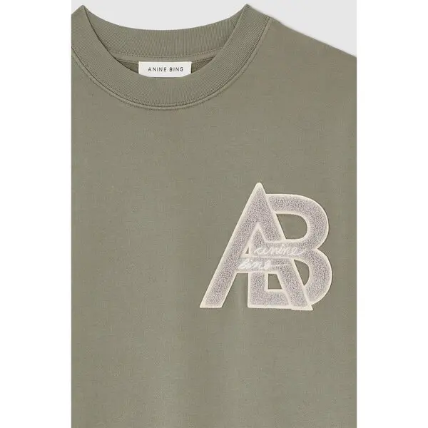 ANINE BING Loose Crew Neck Sweatshirt