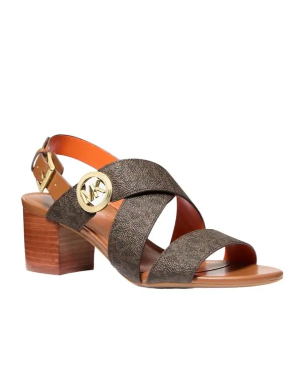 Michael Kors Logo Strappy High Heel Sandals