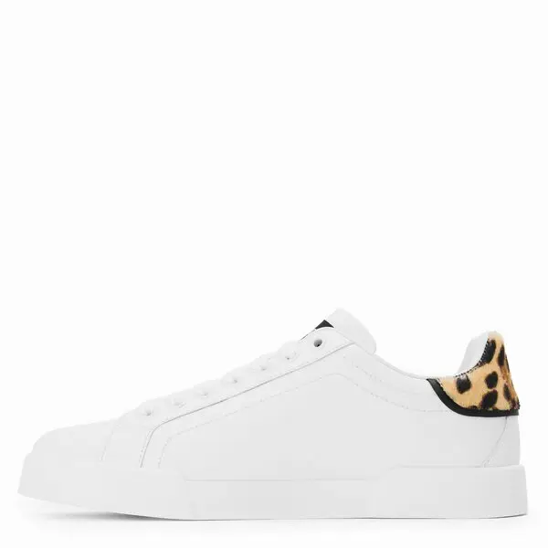 Dolce & Gabbana Logo Detail Round Toe Sneakers - White