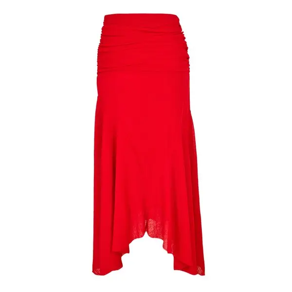 GANNI Draped Jersey Skirt