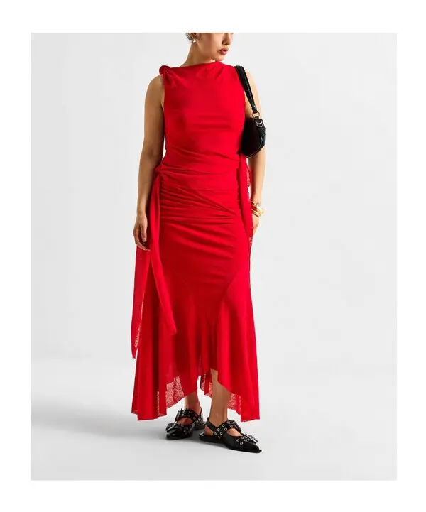GANNI Draped Jersey Skirt