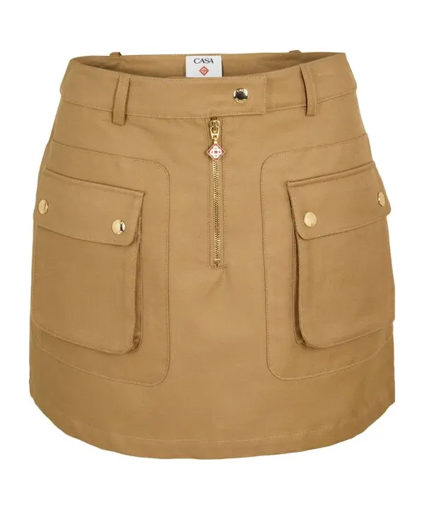 Casablanca Belted Utility Mini Skirt