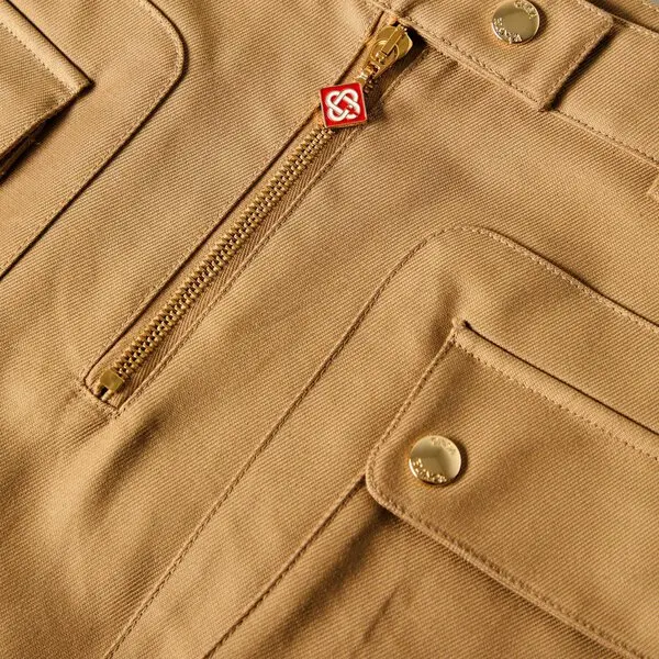 Casablanca Belted Utility Mini Skirt