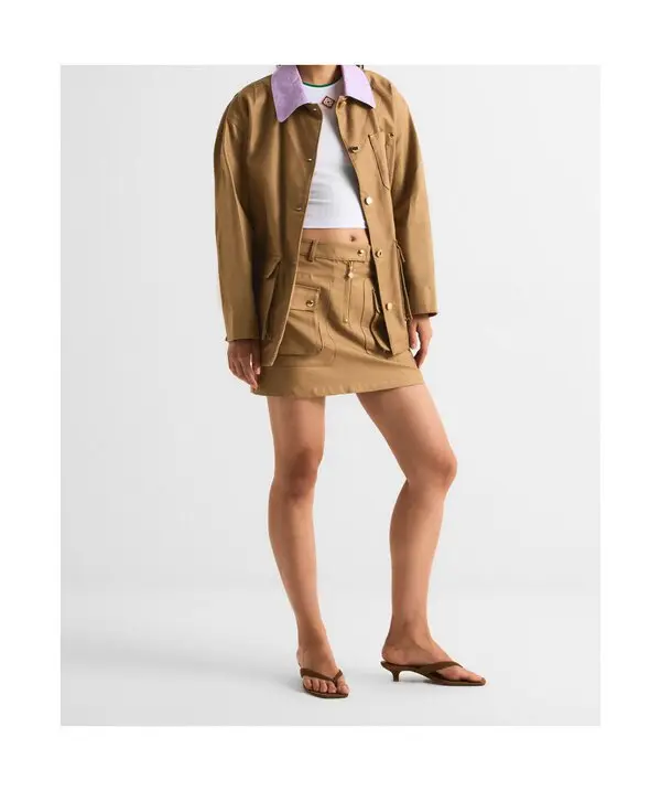 Casablanca Belted Utility Mini Skirt