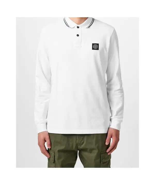 Stone Island Logo Patch Polo Shirt