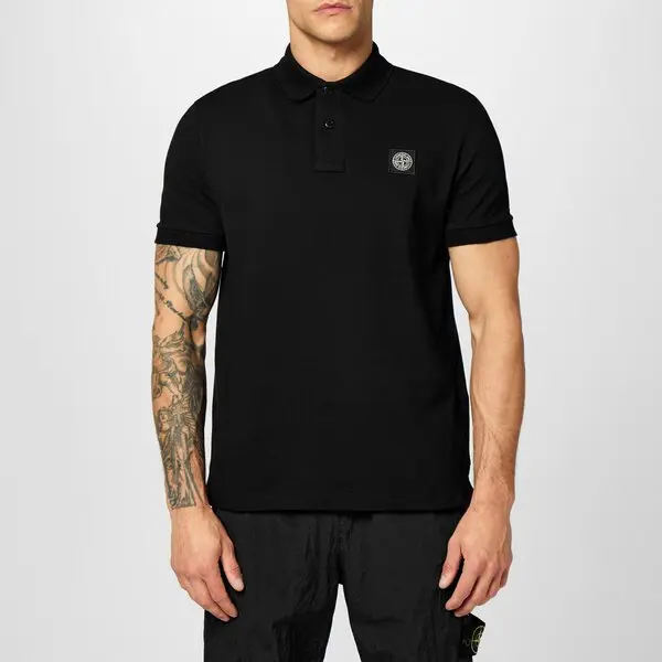 Stone Island Casual Polo Shirt - Black