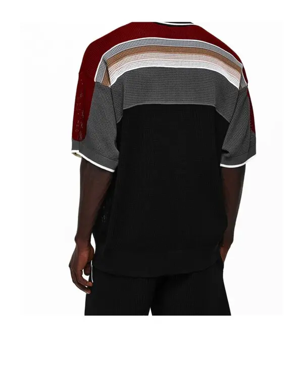 Amiri Knitted Short Sleeve Top