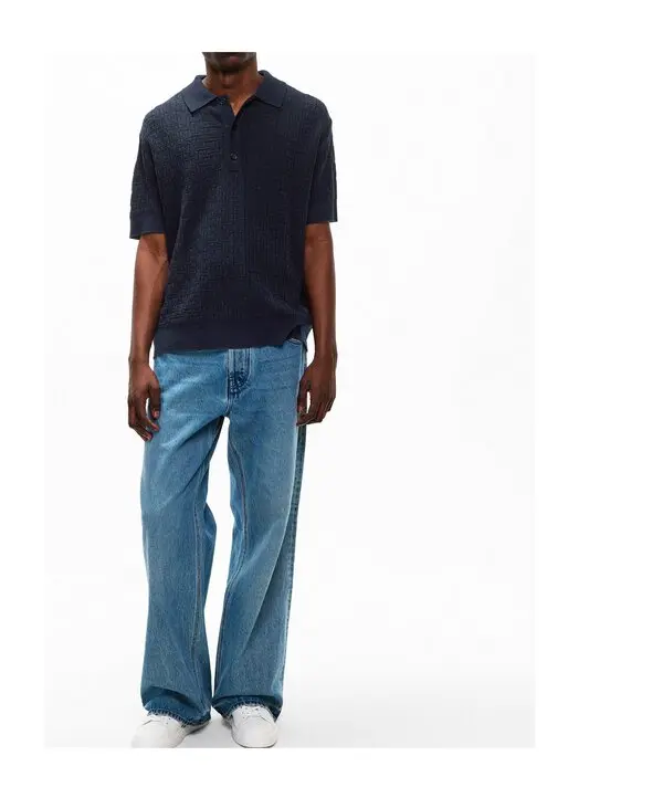 Balmain Mono Short Sleeve Polo Shirt