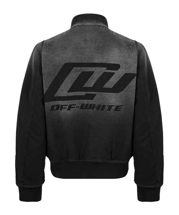 Off-White Bomber Jacket With Chest Logo