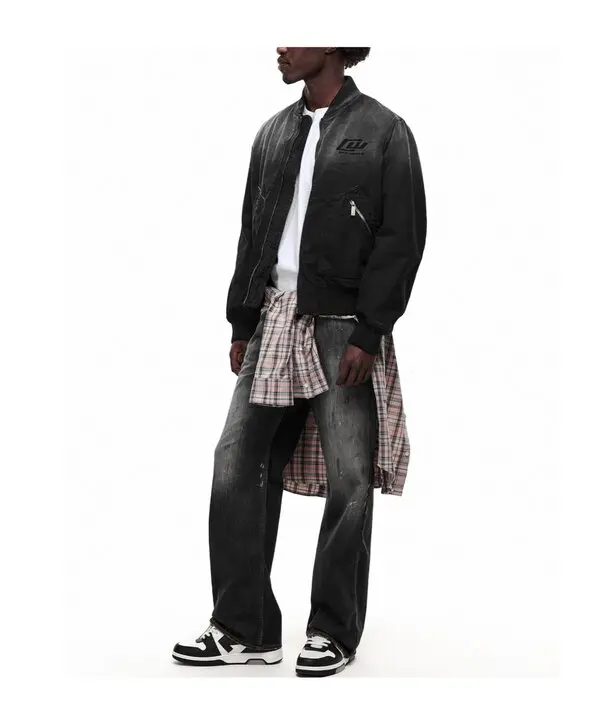Off-White Bomber Jacket With Chest Logo