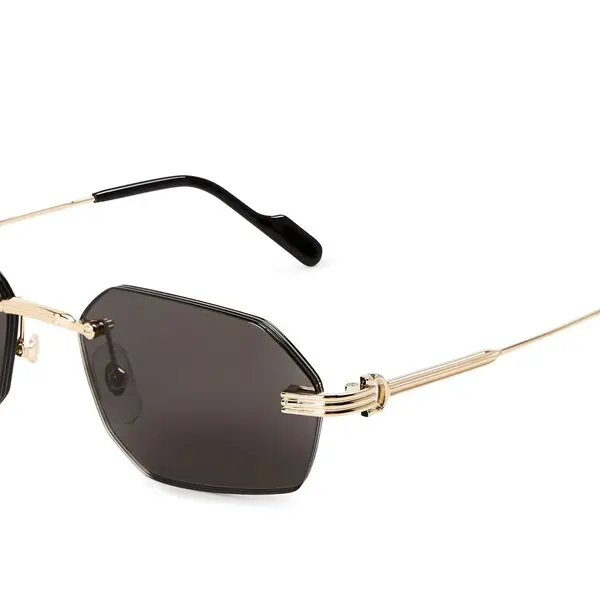 Cartier Rimless Octagon Sunglasses