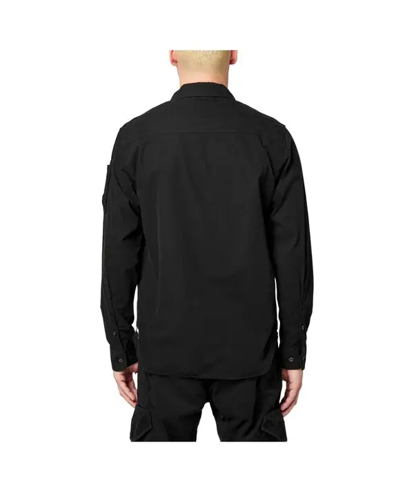 C.P. COMPANY Gabardine Lens Cotton Long Sleeve Overshirt