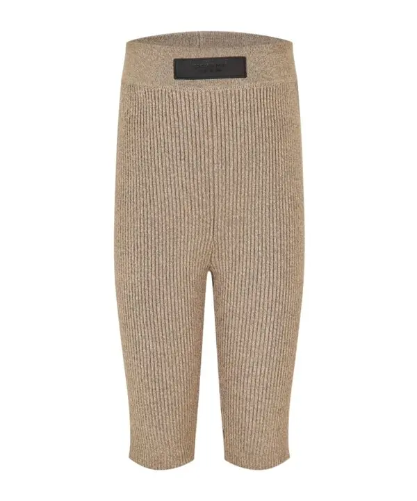 Fear Of God Ribbed High-waisted Cycling Shorts - Nude