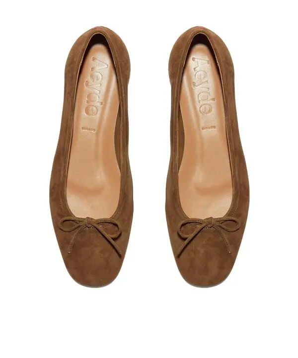 AeydĒ Bow Detailing Ballet Flats
