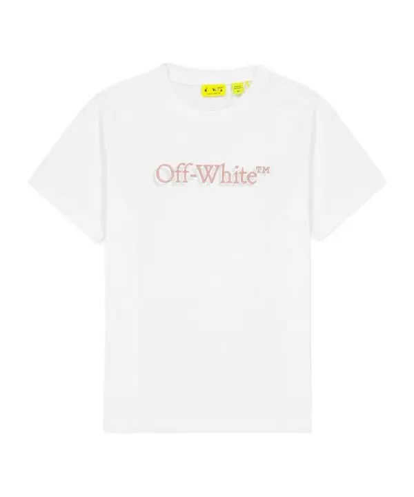 Off-White Crew Neck Short Sleeve T-shirt - White