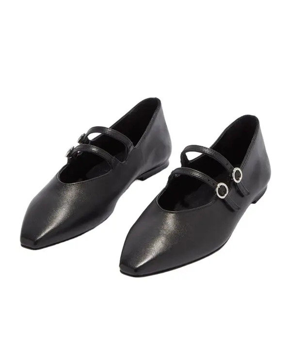 AeydĒ Nappa Leather Ballet Flats