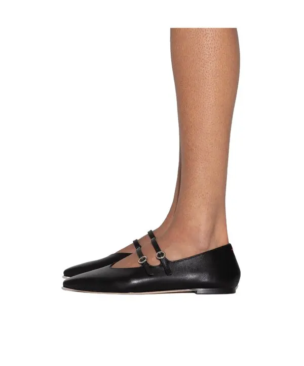 AeydĒ Nappa Leather Ballet Flats