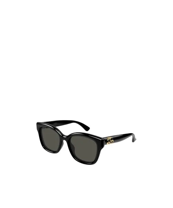 Gucci Wayfarer Sunglasses With Gold Tone Logo Detail - Black