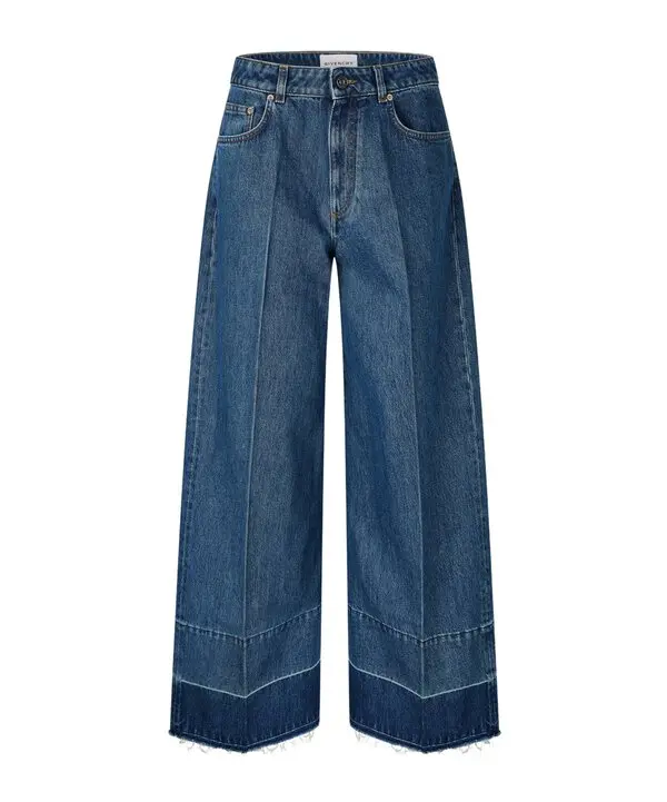 Givenchy Wide Leg Denim Trousers