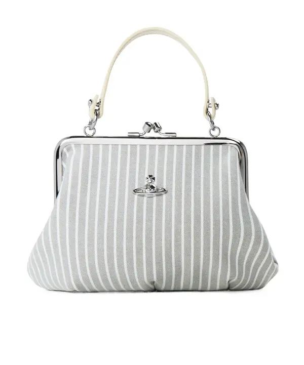 VIVIENNE WESTWOOD Striped Orb Clasp Handbag