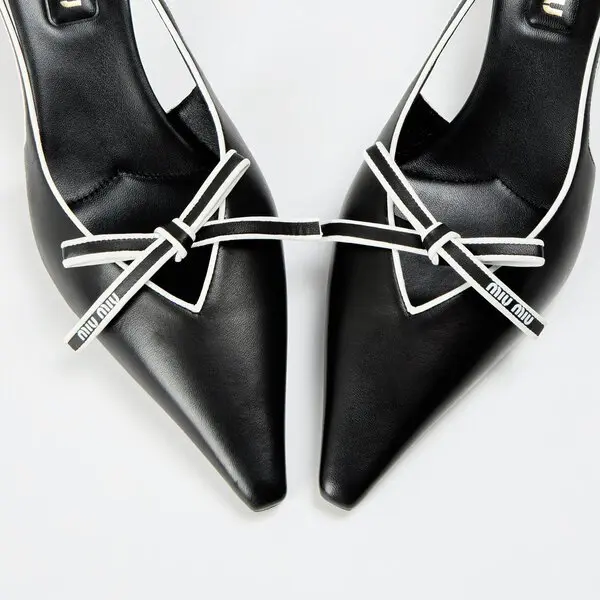 Miu Miu Bow Slingback Pumps