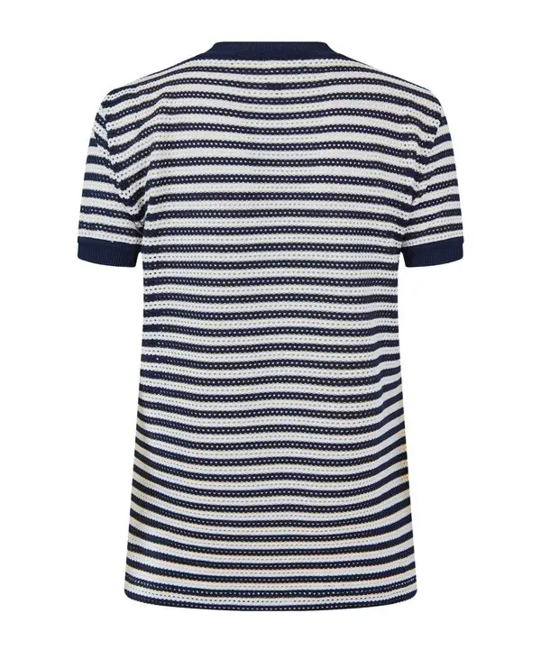 Max Mara Crew Neck Short Sleeve Knit Top