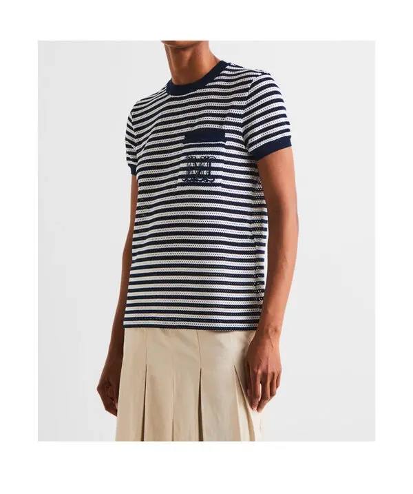 Max Mara Crew Neck Short Sleeve Knit Top