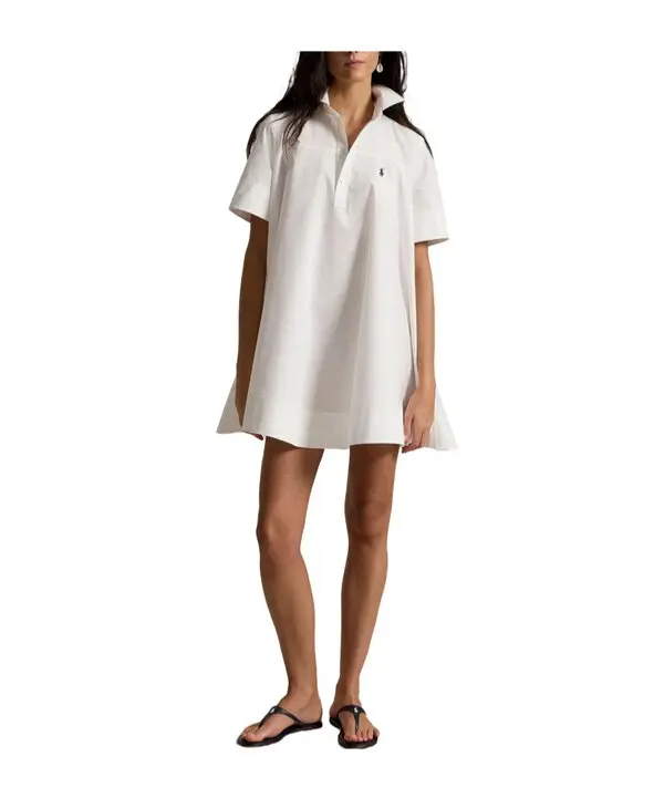 Polo Ralph Lauren Shirt Dress With Embroidered Logo