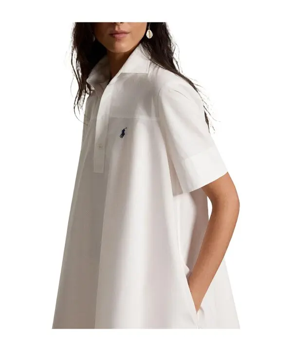 Polo Ralph Lauren Shirt Dress With Embroidered Logo