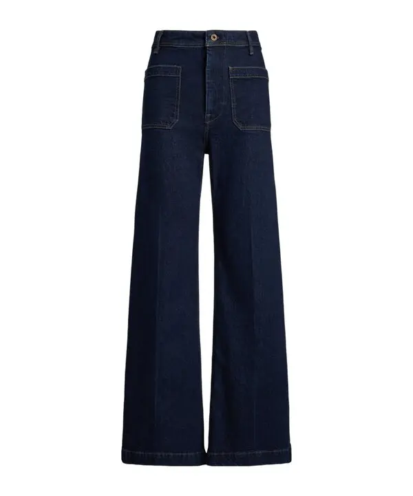 Polo Ralph Lauren High Rise Flare Jeans - Black