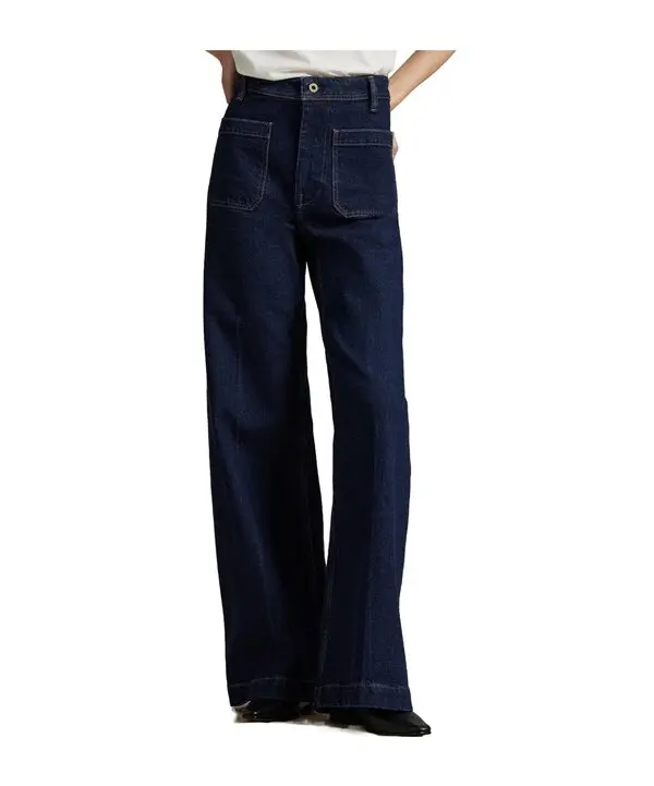 Polo Ralph Lauren High Rise Flare Jeans - Black