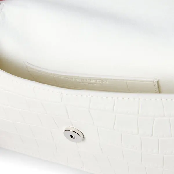 Alexander McQueen Alex Skull Mini Bag - White Silver