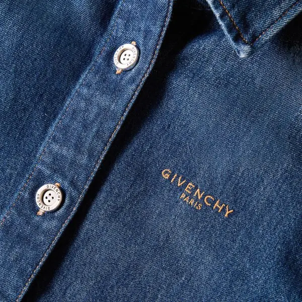 Givenchy Cropped Denim Jacket - Blue