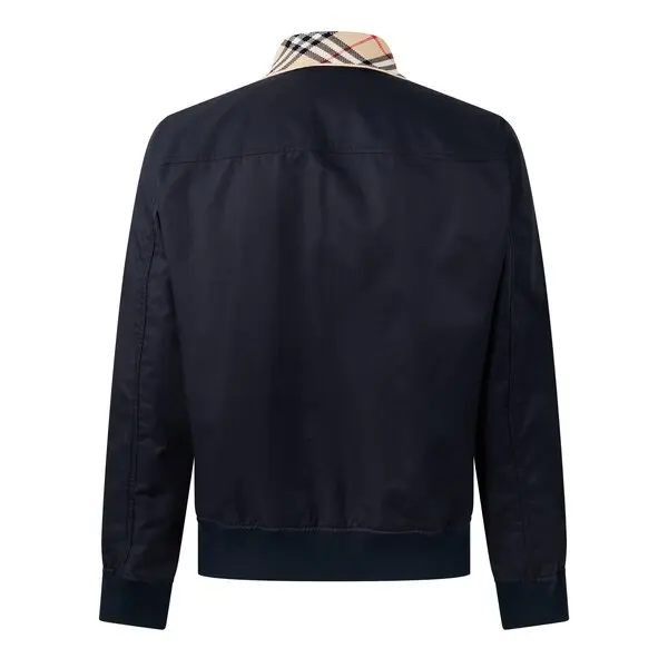 Burberry Zip-up Bomber Jacket With Vintage Check Collar