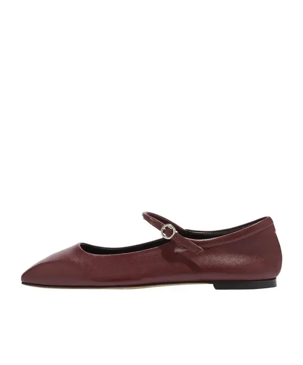 AeydĒ Nappa Leather Mary Jane Flats - Red
