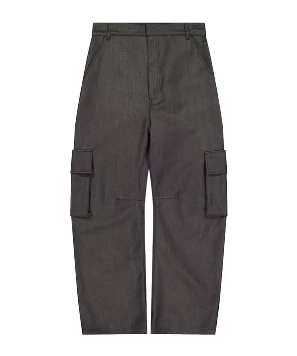 Balenciaga High-waisted Wide Leg Cargo Trousers