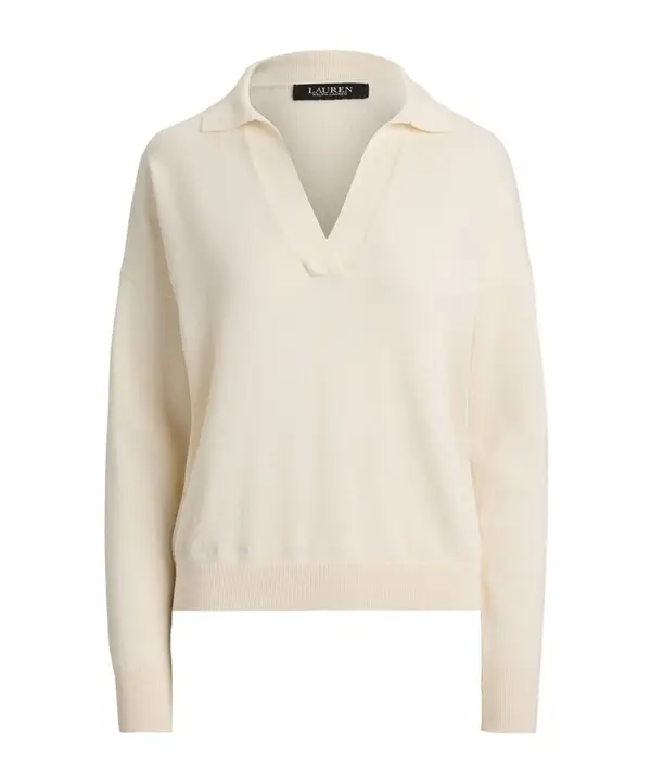 Ralph Lauren Knitted Long-sleeve Polo Shirt