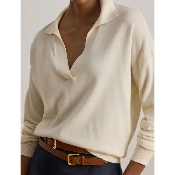 Ralph Lauren Knitted Long-sleeve Polo Shirt