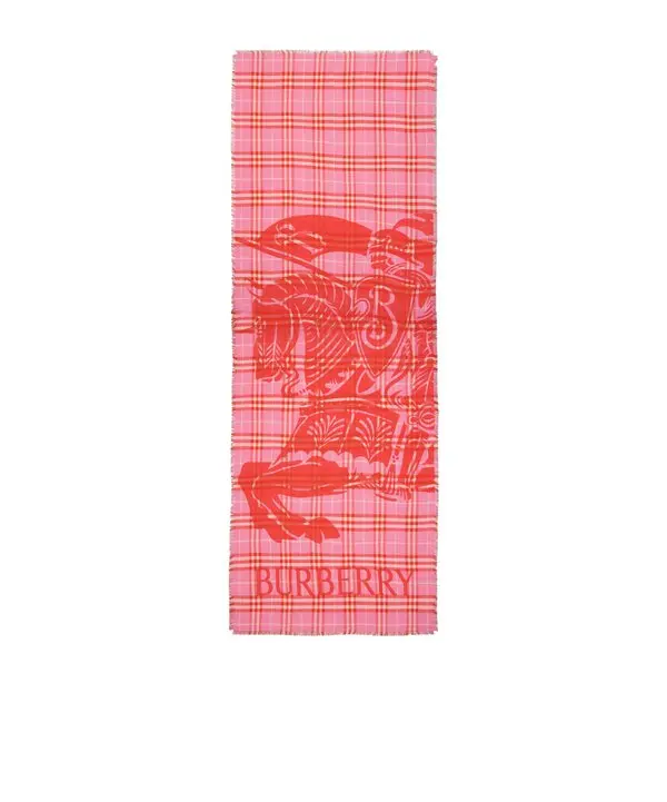 Burberry Printed Scarf - Pink
